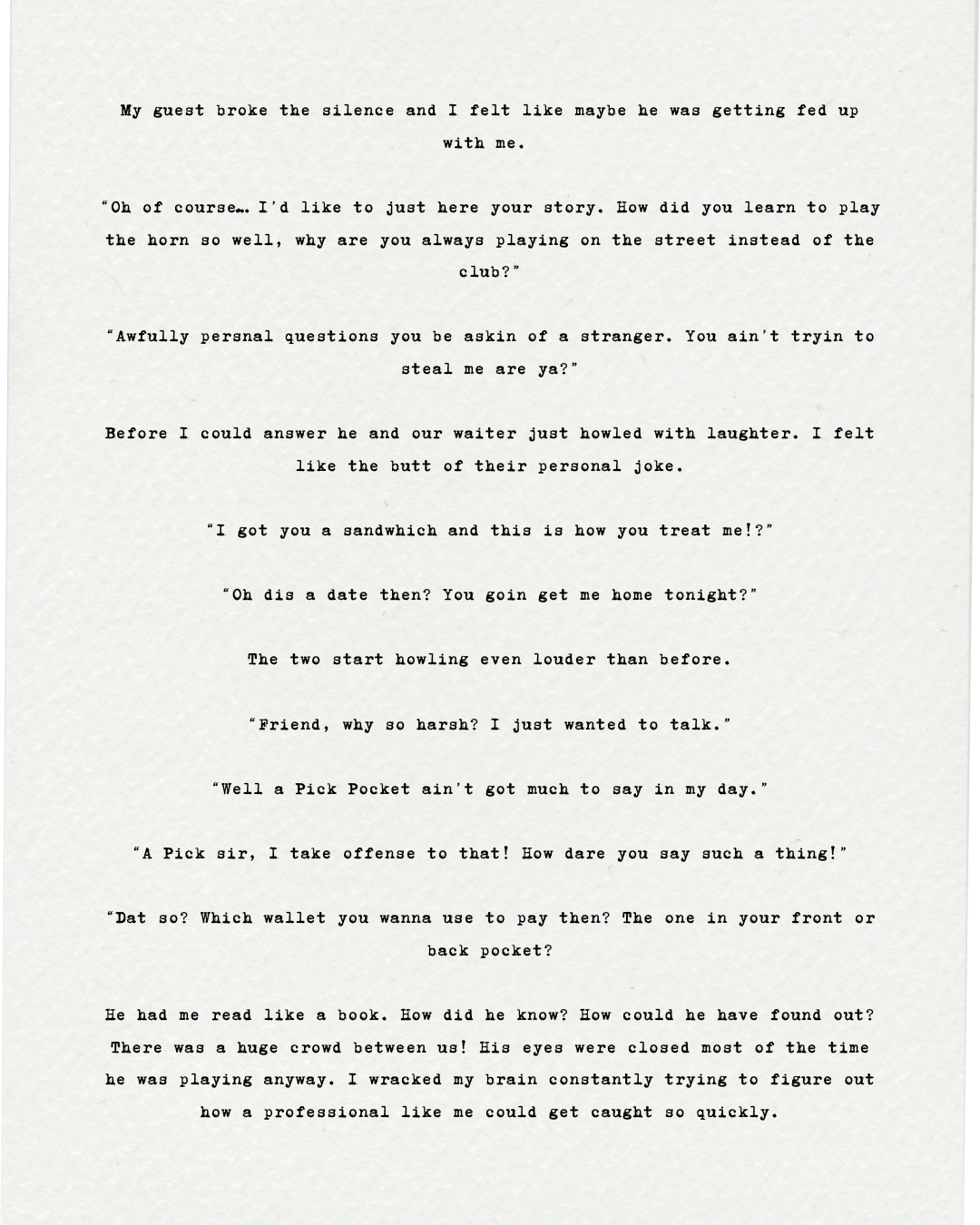 Short Story pt.2 – Creative Visual Writing